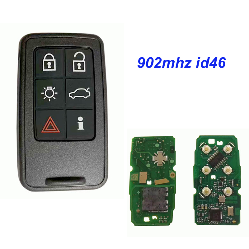 MK170003 6 Buttons 902mhz Smart Key for Volvo PCF7953 5WK49226 Remote ...