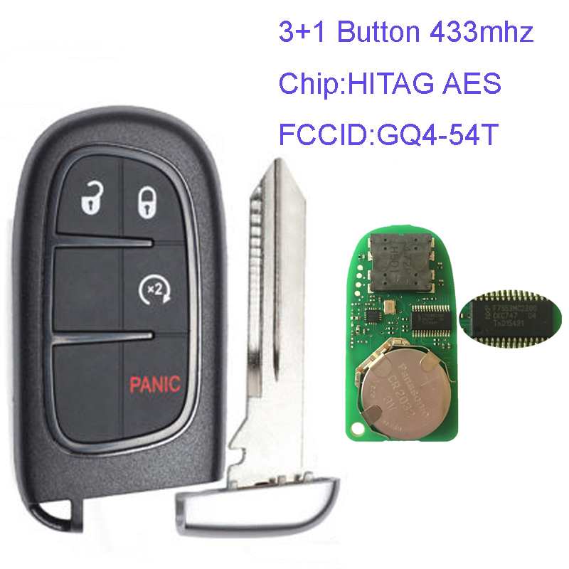 MK300044 Original 3+1 Button 433mhz Smart Key for Jeep Cherokee 2014 ...