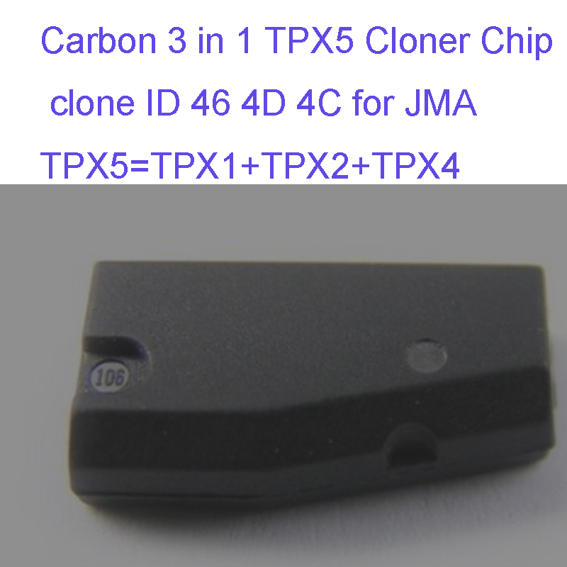 FC300055 Carbon 3 in 1 TPX5 Cloner Chip clone ID 46 4D 4C Transponder ...