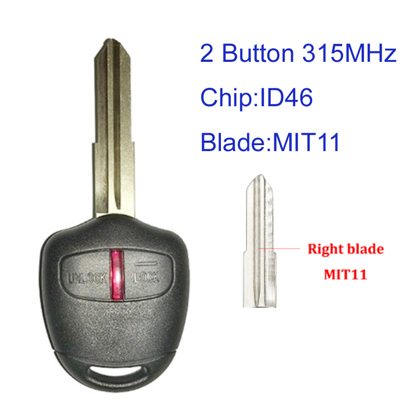 MK350016 2 Button 315MHz Head Key Remote for M-itsubishi L200 Shogun ...