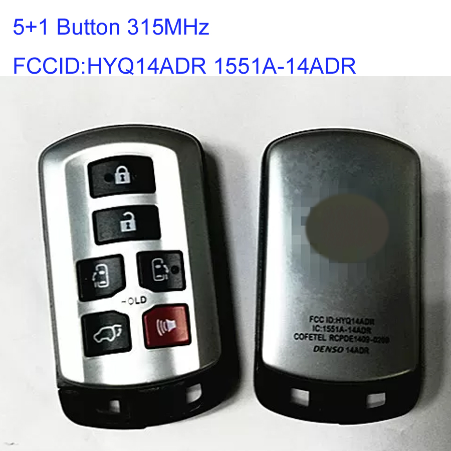 MK190217 Original 3 Button 434MHz Smart Key for T-oyota Fortuner BM1EW ...
