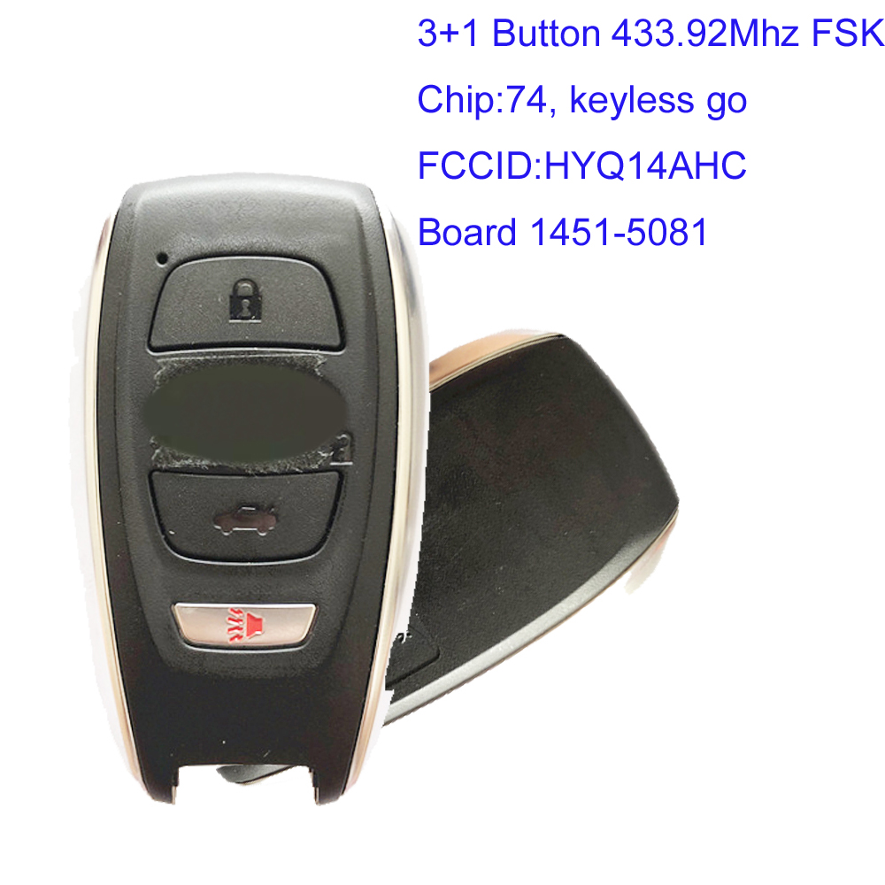 MK450008 2+1 Button 314.3MHz Smart Key Remote Control for Subaru BRZ XV ...