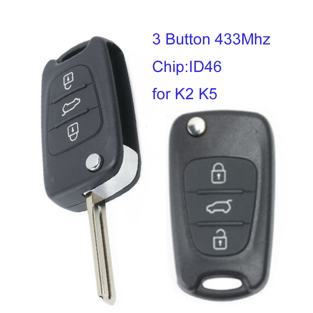 MK130064 3 Button 433MHz Smart Key for Kia K2 K5 New Sportage 2M150 ...
