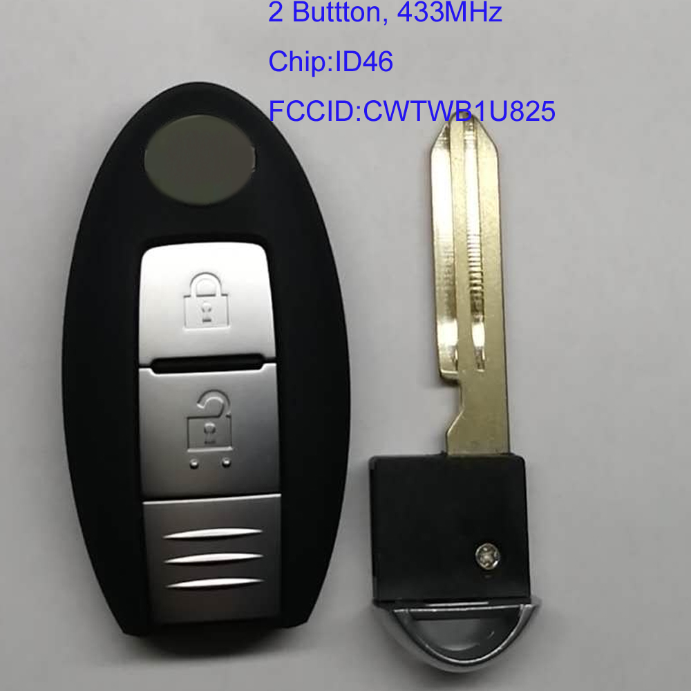 MK210005 2 Button Smart Car Key 434mhz ID46 Chip for Micra Juke Note ...