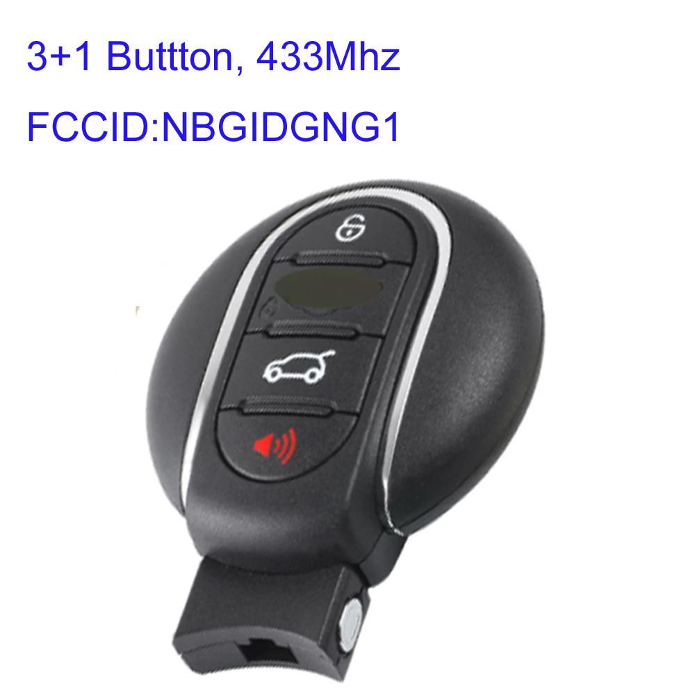 MK110018 433MHz 4 button Smart Card for BMW Mini Keyless Go Entry FCC ...