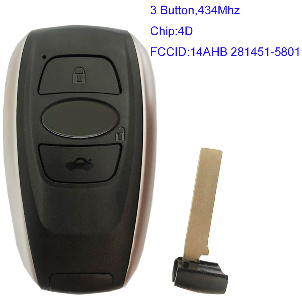 MK450008 2+1 Button 314.3MHz Smart Key Remote Control for Subaru BRZ XV ...