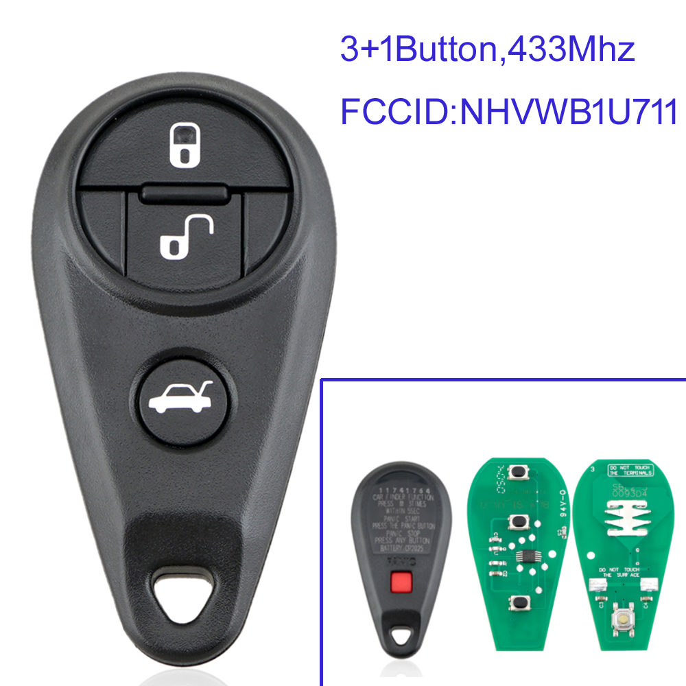 MK450004 3 Button 433MHz Key Remote Control for Subaru Forester Before ...