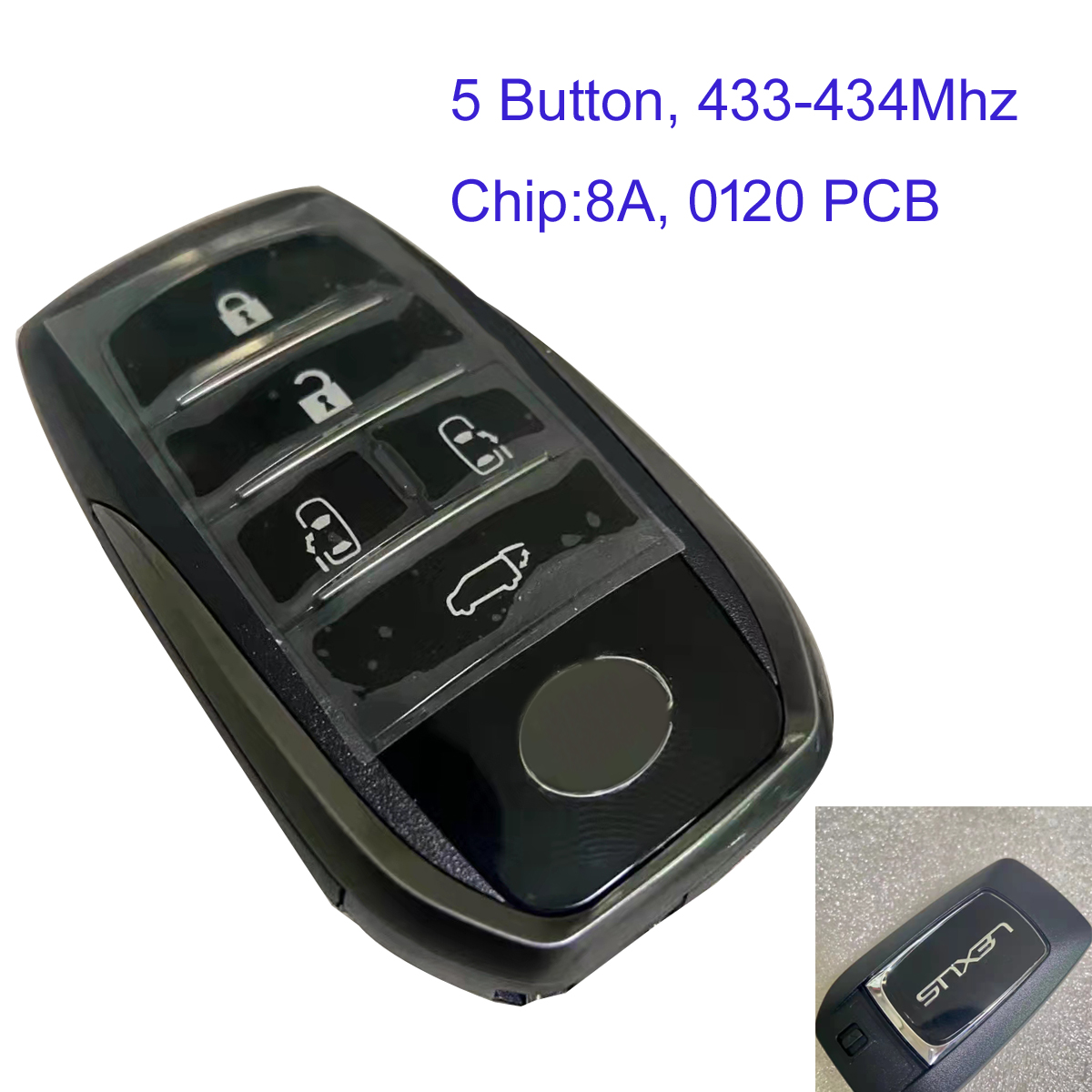 MK490019 3+1 Button 433MHz Smart Key for Lexus NX200T NX300H keyless ...