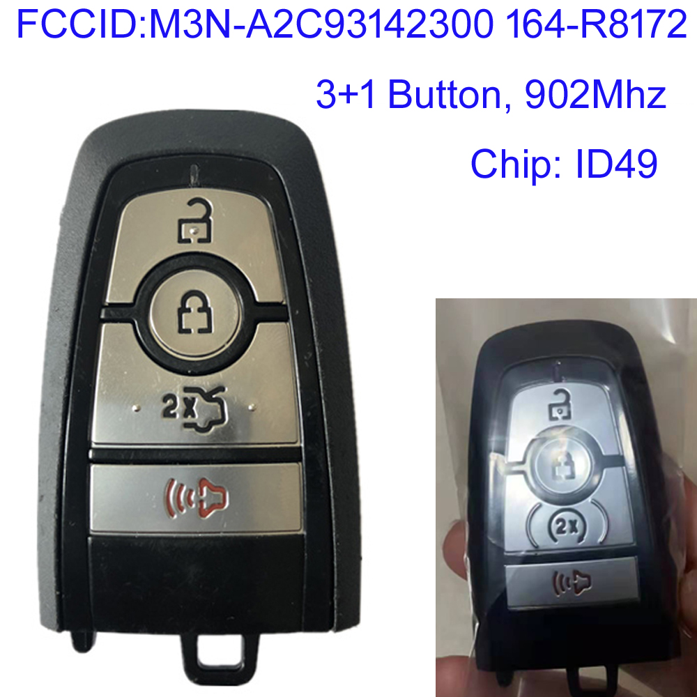 MK160068 3 Buttons 434Hz Smart Key for Ford Focus ST RS 3M5T-15K601-DC ...