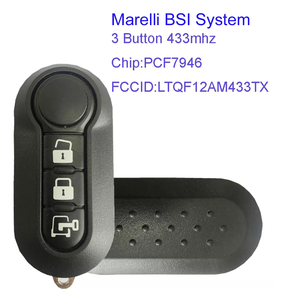 MK330010 3 Button 433mhz Flip Remote Key Fiat 500 2012-2017 for Dodge ...