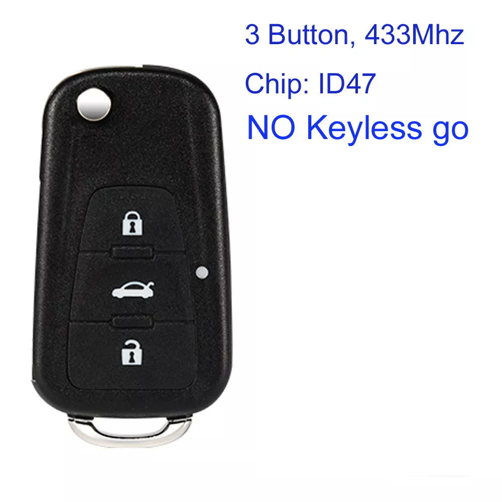 MK390001 3 Button 433MHz Smart Key Remote for MG 6 MG6 Auto Car Key Fob ...