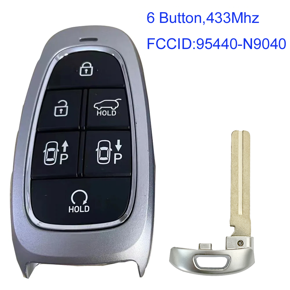 MK140066 3 Button 433MHz Remote Control Flip Key 4D60 Chip for H-yundai ...