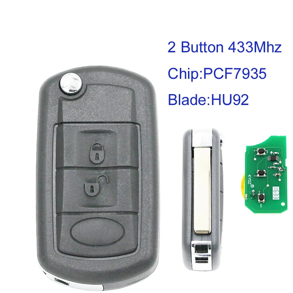 MK260015 2 Button 433Mhz Flip Key Remote Key for L-and rover Range ...