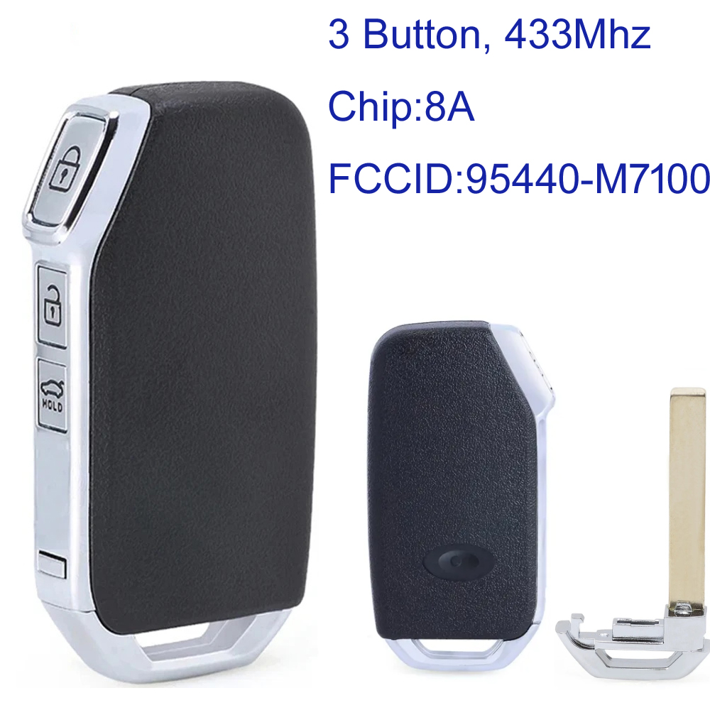 MK130104 3 Button 433MHZ Smart Card Smart Key for Kia Ceed 95440 A2900 ...