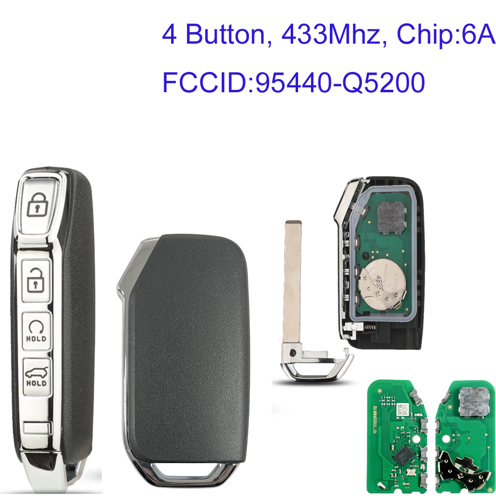MK130104 3 Button 433MHZ Smart Card Smart Key for Kia Ceed 95440 A2900 ...
